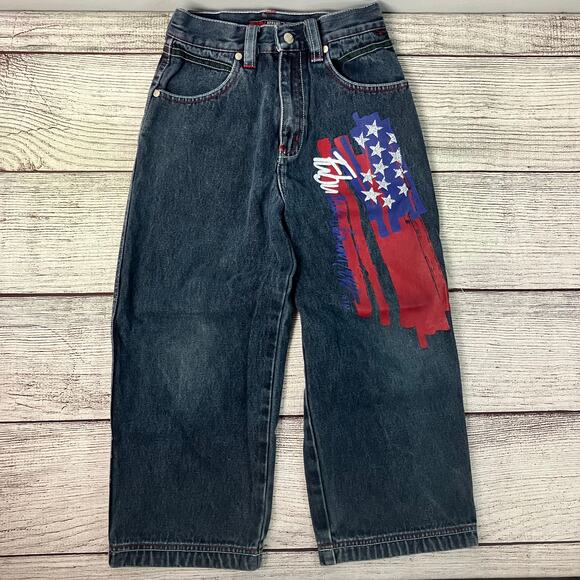 FUBU | Bottoms | Y2k Fubu Baggy Wide Leg Denim Jeans | Poshmark